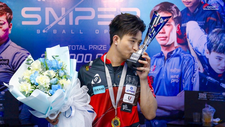 Chen Hsin Ting thắng Dương Quốc Hoàng ở chung kết Giải billiards Universal Sniper 9 Ball 2025